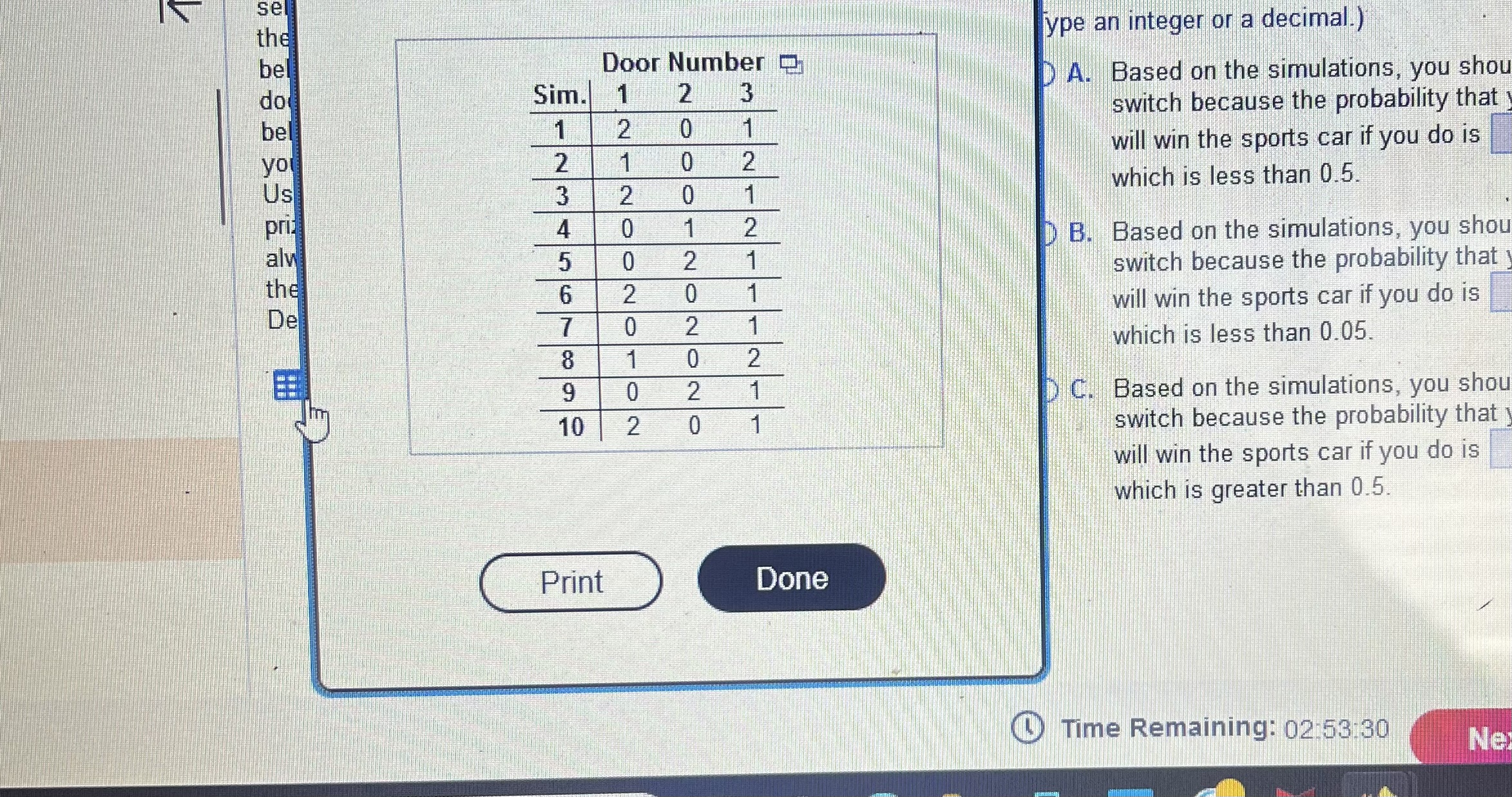 Solved Suppose you are a game show contestant who has | Chegg.com