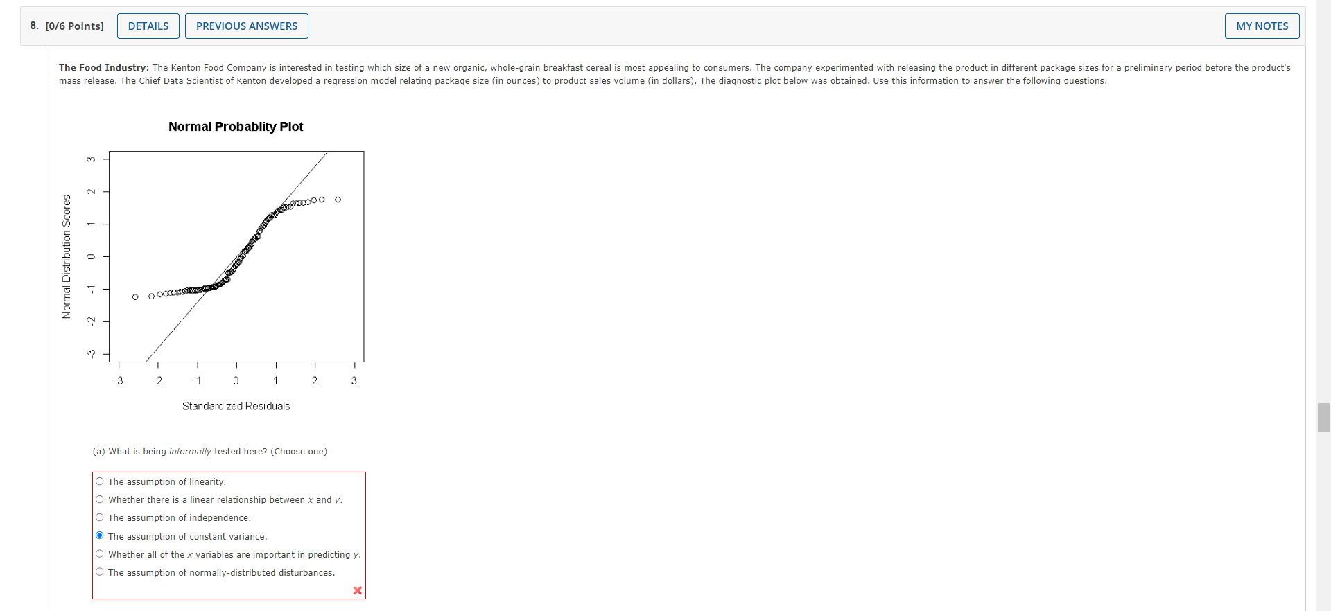 Solved (a) What is being informally tested here? (Choose | Chegg.com Solved (a) What is being informally tested here? (Choose | Chegg.com