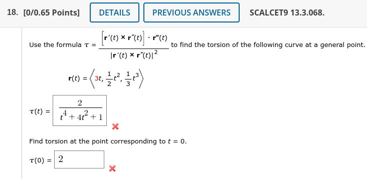 Solved Use the formula \\( | Chegg.com