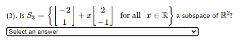 Solved Determine if ﻿the following subsets of ﻿the plane are | Chegg.com