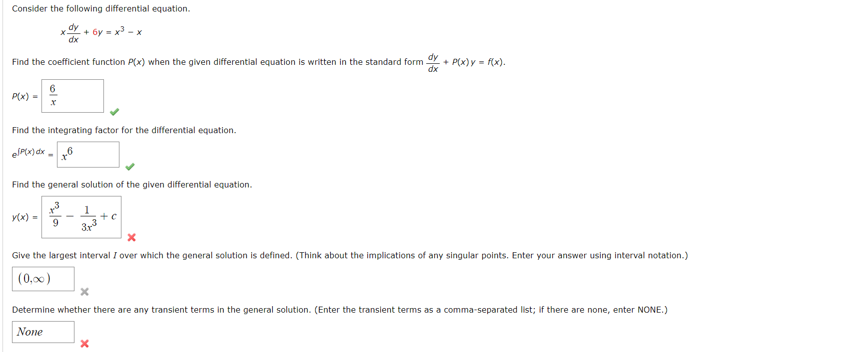 Solved Consider the following differential equation. dy х + | Chegg.com