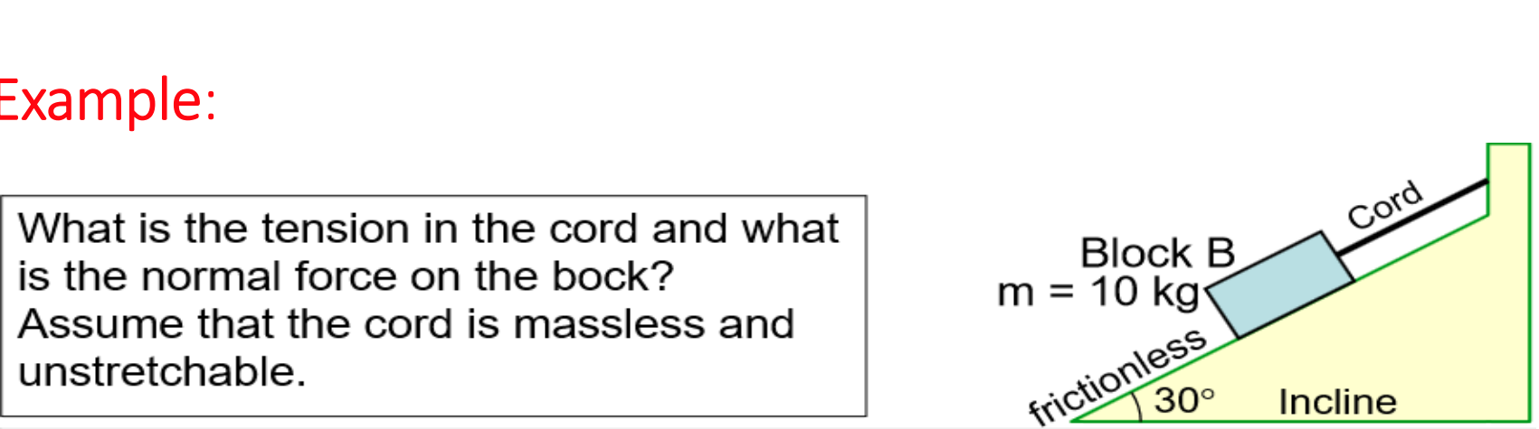 Solved Example: Cord What is the tension in the cord and | Chegg.com