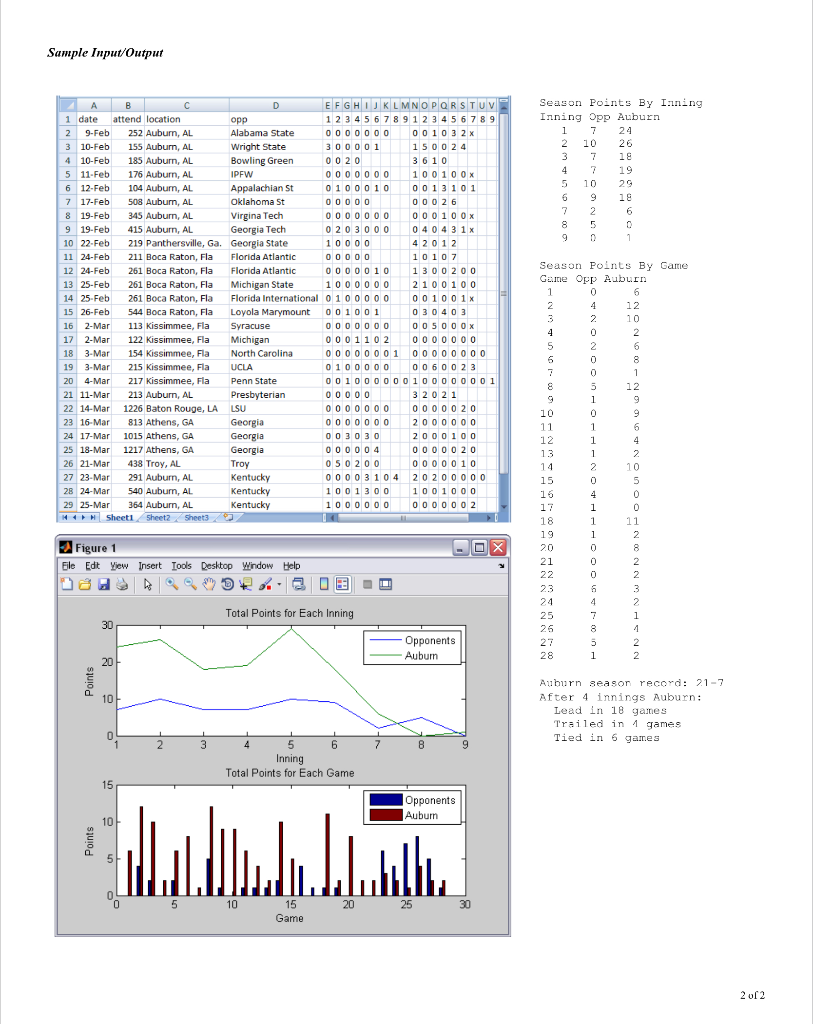 COMP1200-MATLAB - Assign 06 Due 11:59pm - Friday - | Chegg.com