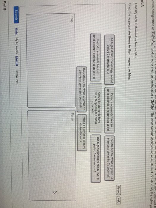 Solved Classify each statement as true or false Drag the | Chegg.com
