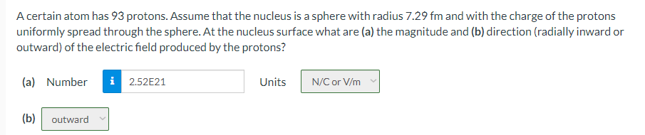 Solved A certain atom has 93 protons. Assume that the | Chegg.com