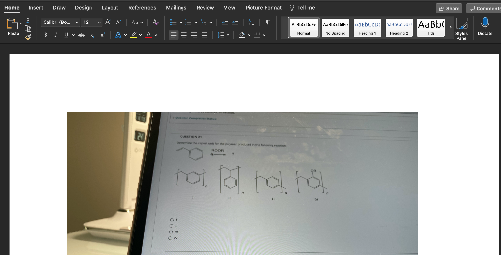 Solved Home Insert Draw Design Layout References Mailings | Chegg.com