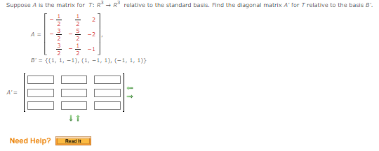 Solved 1)Suppose A is the matrix forT: R3 → R3relative to | Chegg.com