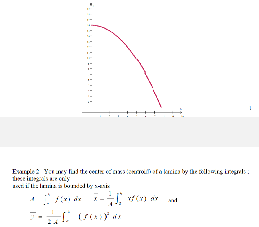 Solved Example 2: You may find the center of mass (centroid) | Chegg.com