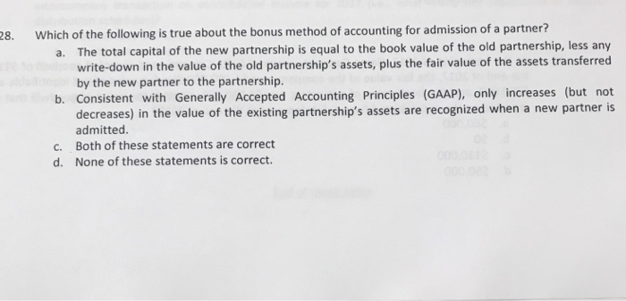 Solved 28. Which of the following is true about the bonus | Chegg.com