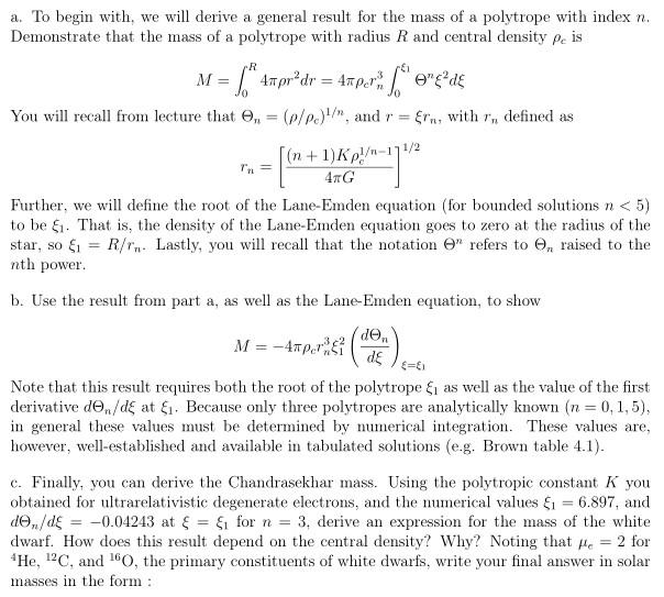 Solved a. To begin with, we will derive a general result for | Chegg.com