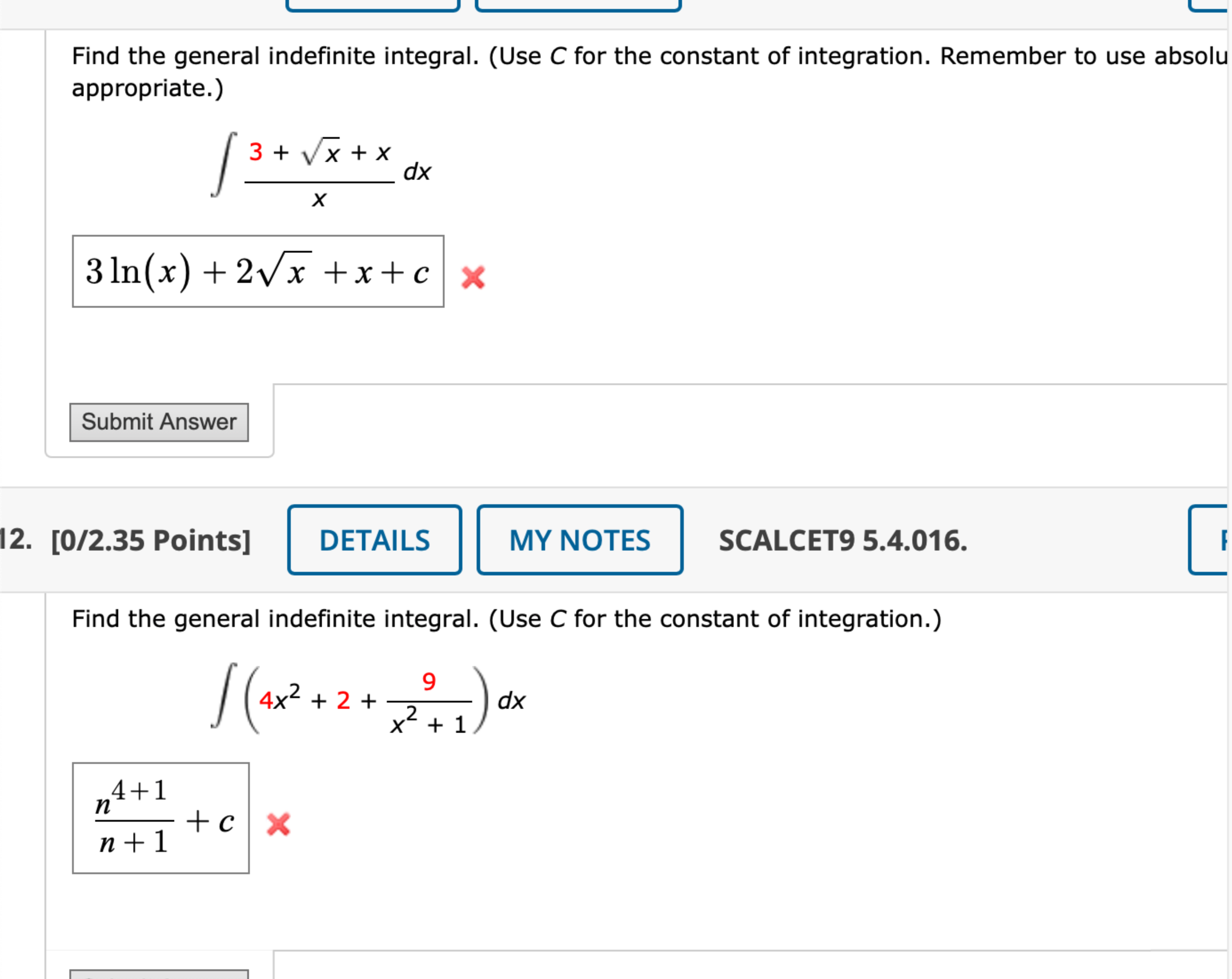 Solved Find the general indefinite integral. (Use C ﻿for the | Chegg.com