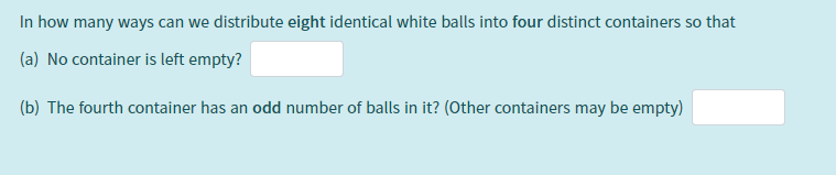 Solved In how many ways can we distribute eight identical | Chegg.com