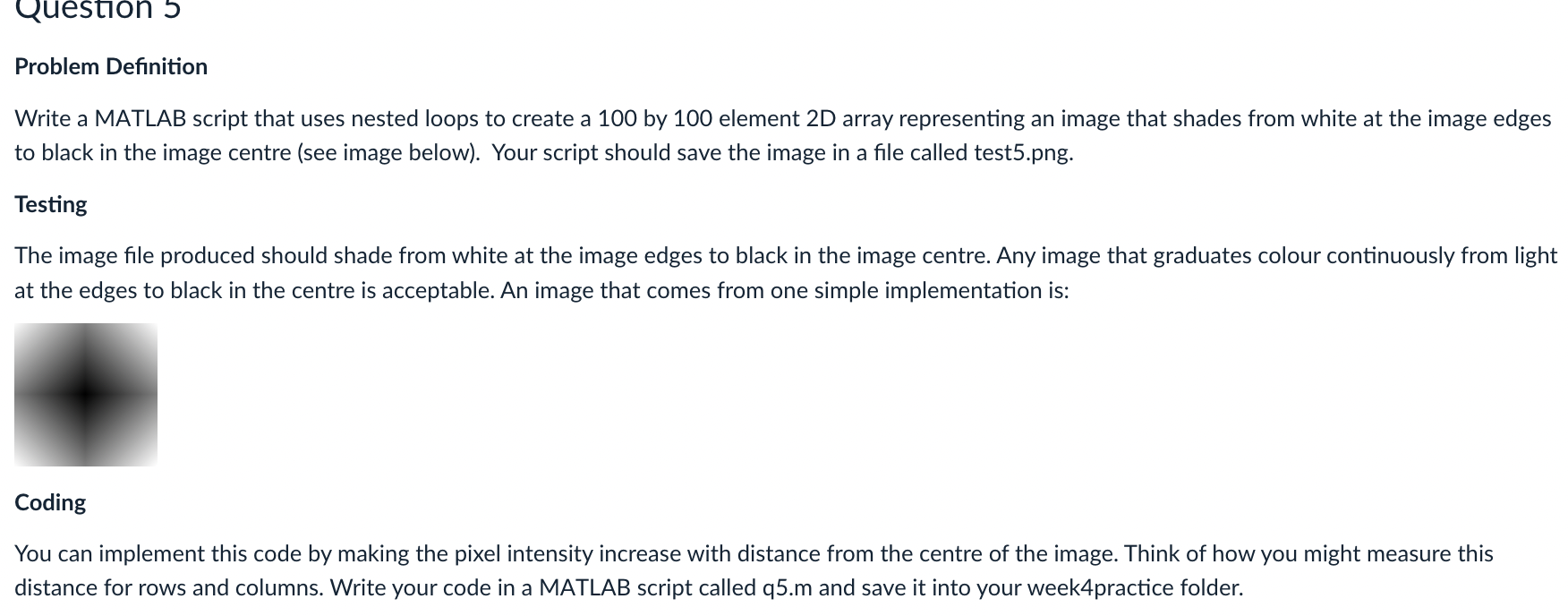 Solved by only adjusting the following code; % make a 2d | Chegg.com
