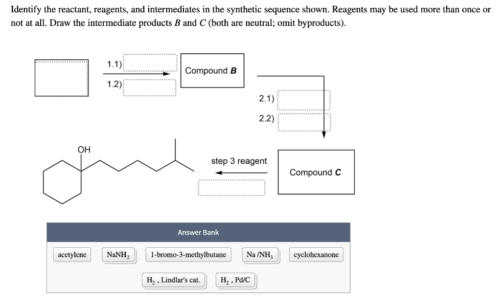 Solved Identify the reactant, reagents, and intermediates in | Chegg.com Solved Identify the reactant, reagents, and intermediates in | Chegg.com