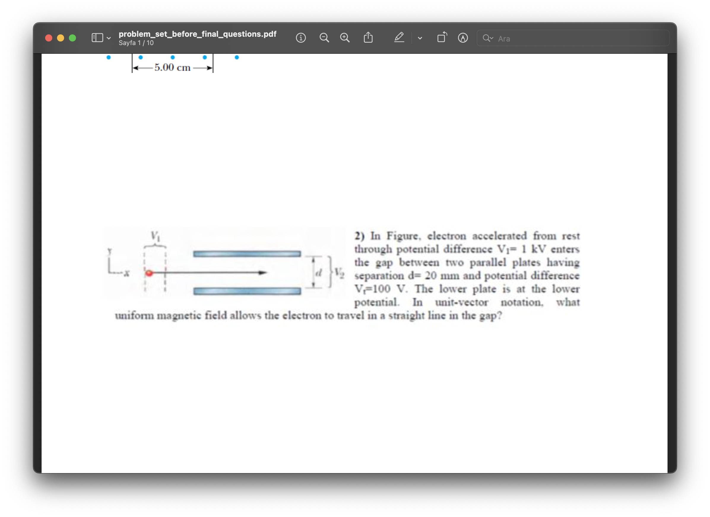 Solved 2 In Figure Electron Accelerated From Rest Through
