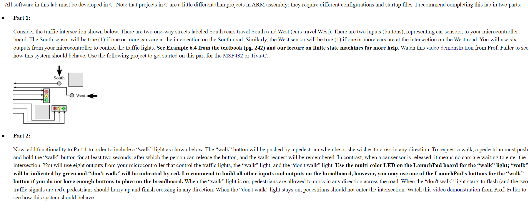Solved Part 1: how this system should behave. Use the | Chegg.com