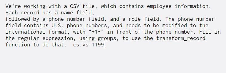 Solved We're working with a CSV file, which contains | Chegg.com