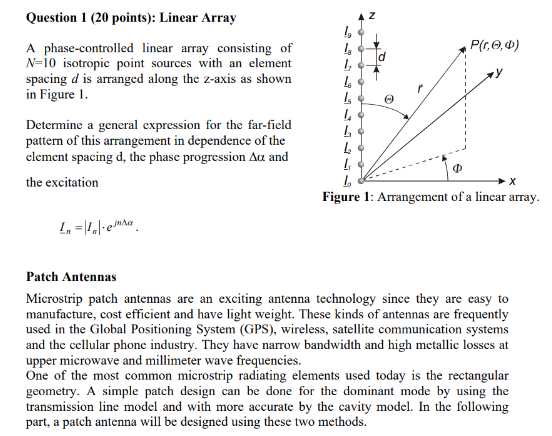 Solved Question 1 (20 ﻿points): Linear ArrayA | Chegg.com