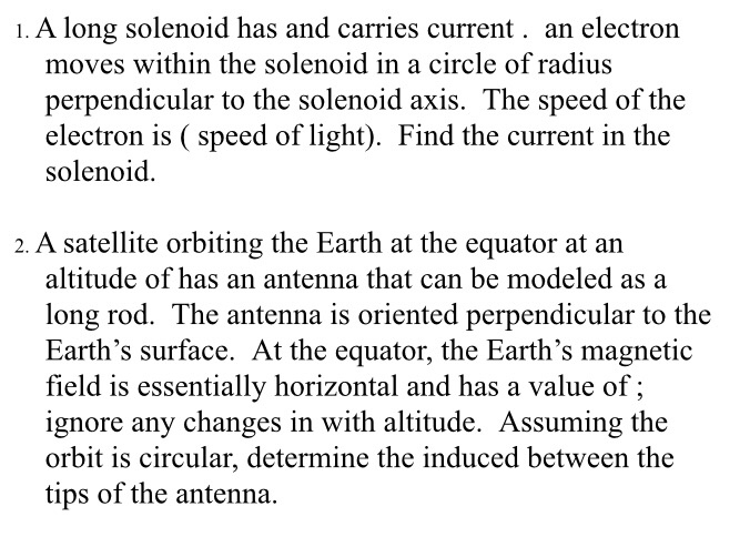 Solved 1 A Long Solenoid Has And Carries Current An