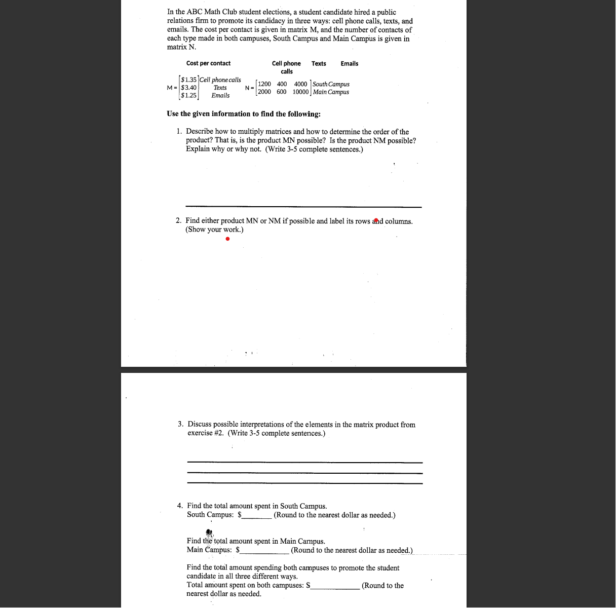 Solved In the ABC Math Club student elections, a student | Chegg.com