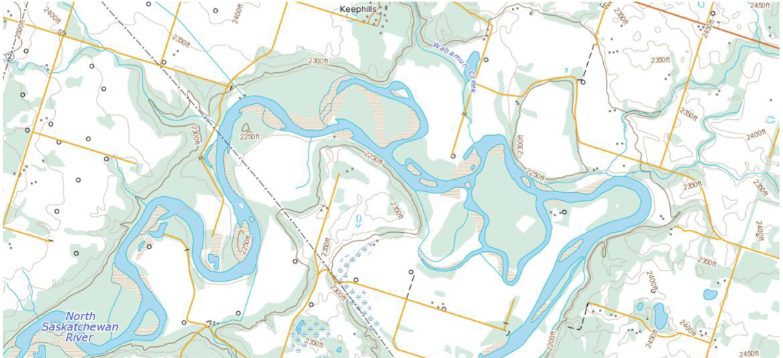 Saskatchewan River Map
