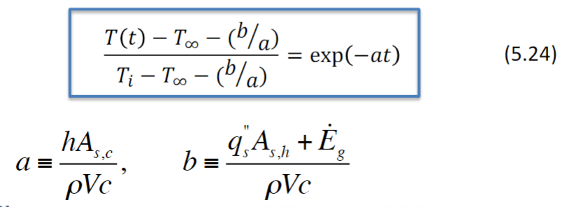 Solved Derive the transient temperature solution (5.24) for | Chegg.com