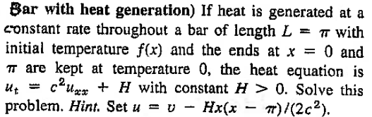 Solved Bar with heat generation) If heat is generated at a | Chegg.com