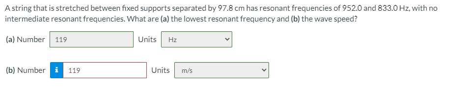 Solved A string that is stretched between fixed supports | Chegg.com