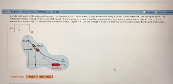 Solved 11 1.3 028 My Notes Ask Your Teacher A motorboat | Chegg.com