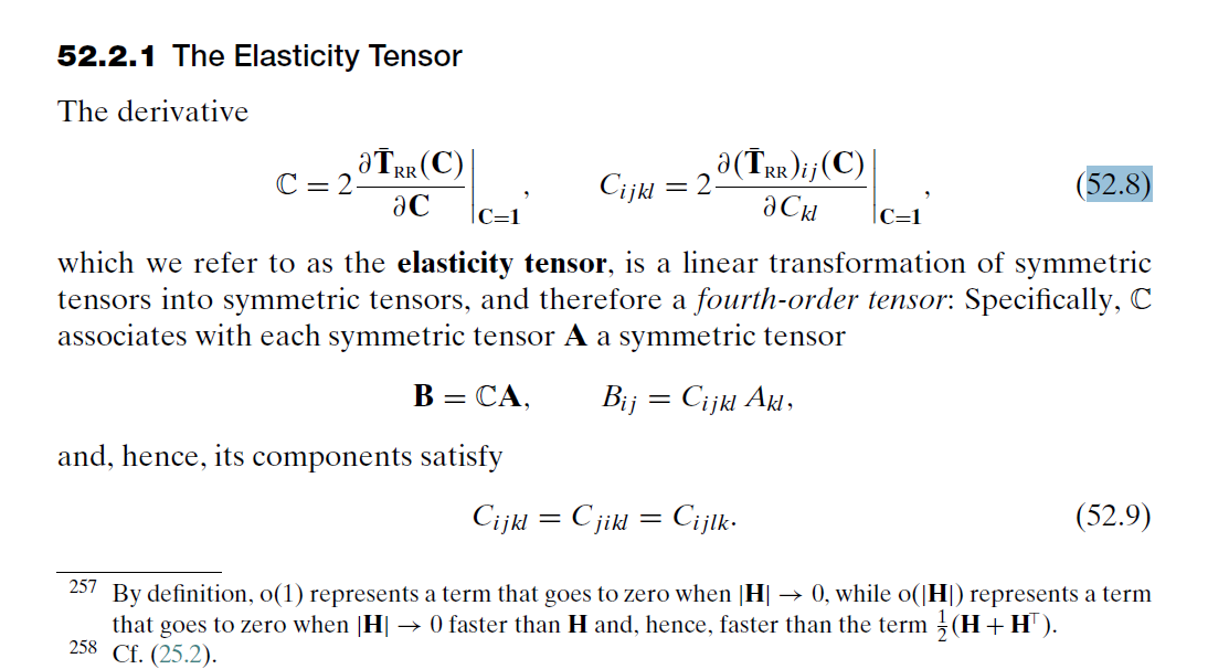 Solved PROPERTIES OF THE ELASTICITY TENSOR (i) The | Chegg.com