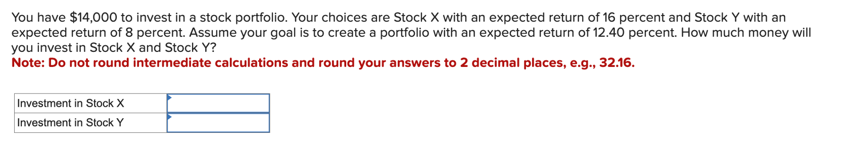 Solved Stock J has a beta of 1.33 and an expected return of | Chegg.com