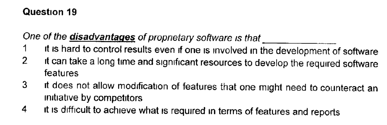 Solved Question 19 1 N One of the disadvantages of | Chegg.com