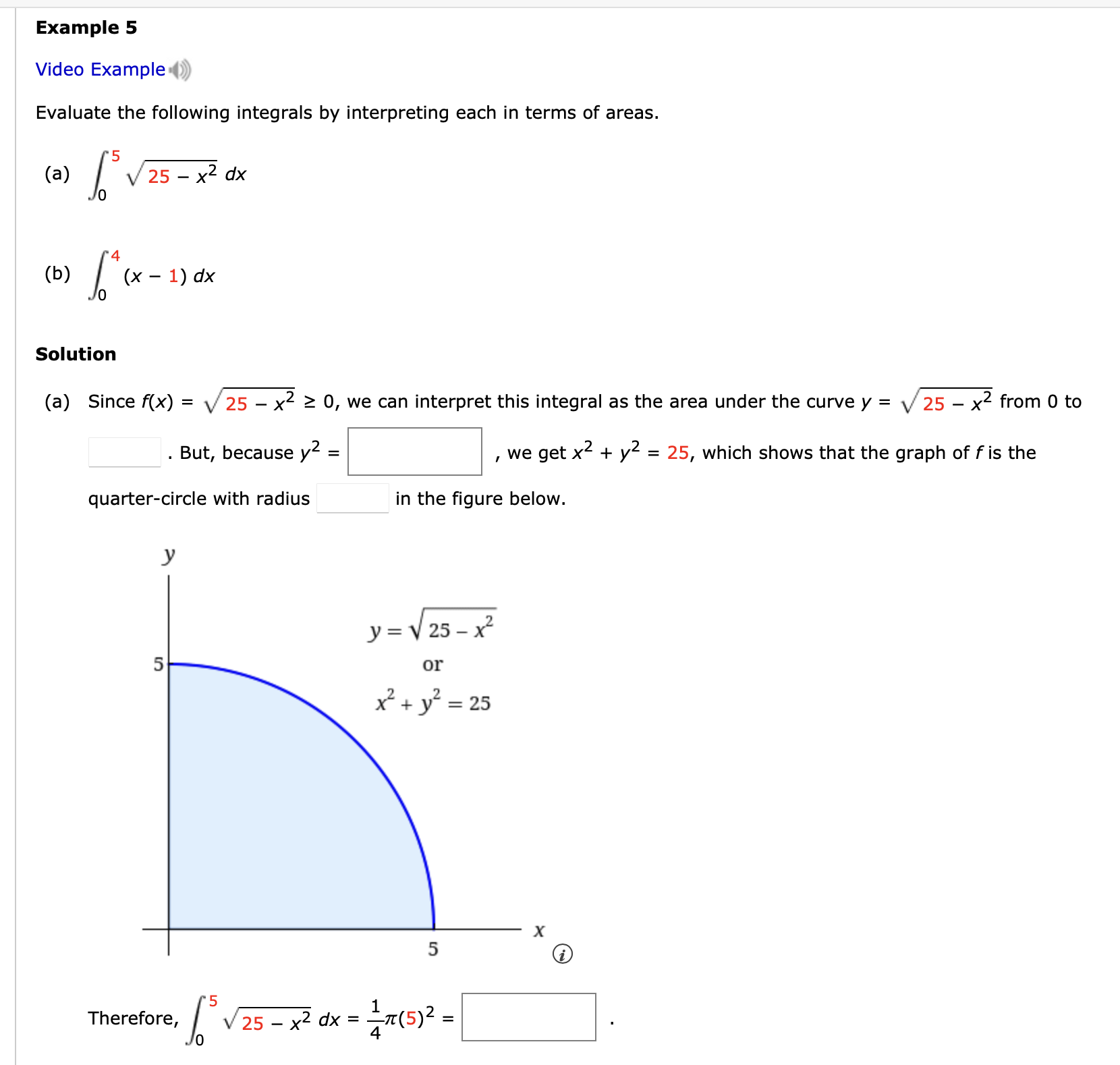 Solved Evaluate the following integrals by interpreting each | Chegg.com
