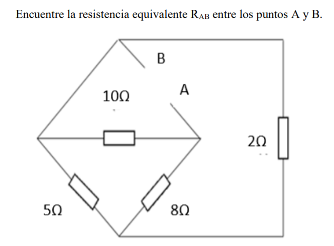 Solved Encuentre la resistencia equivalente Ras entre los | Chegg.com