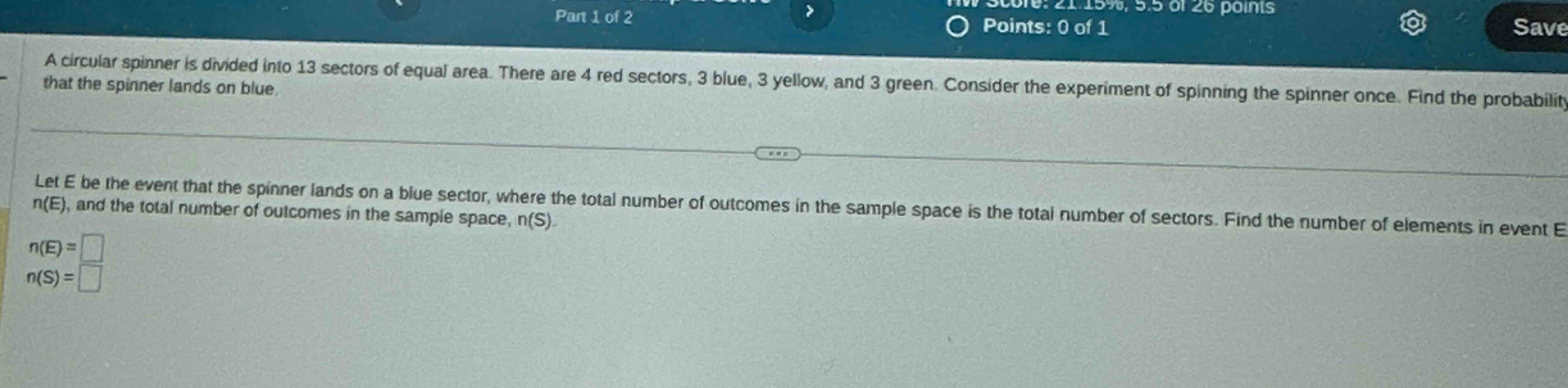 Solved A circular spinner is divided into 13 ﻿sectors of | Chegg.com