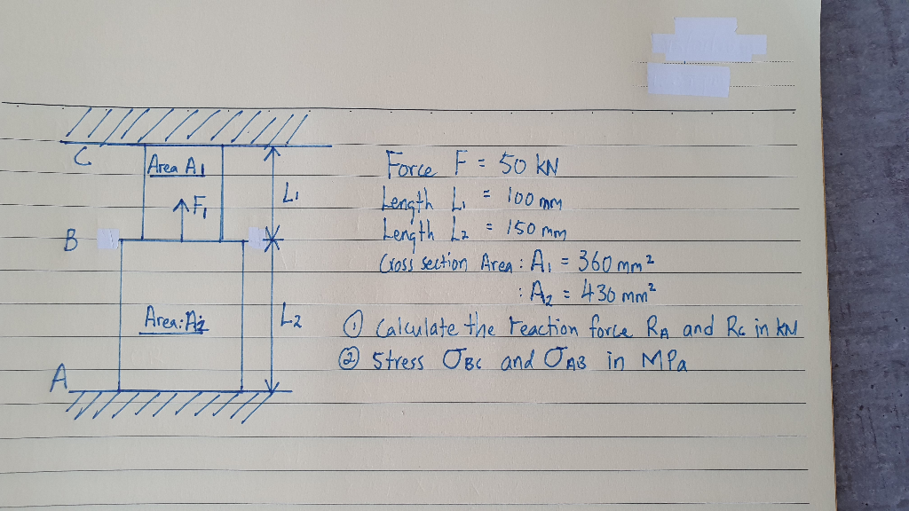 Solved 1/ Please assist to get reaction force for Ra and Rc | Chegg.com