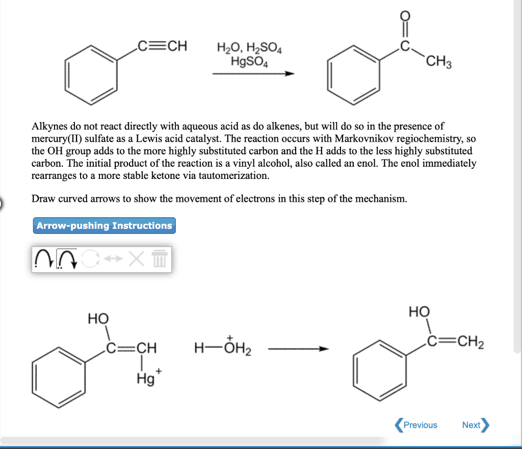 Solved CECH H20, H2SO4 HgSO4 CH3 Alkynes do not react | Chegg.com