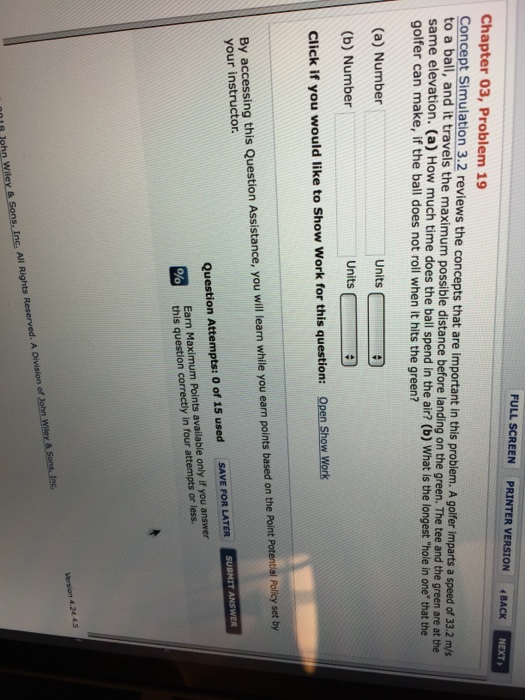 Solved FULL SCREEN PRINTER VERSION BACK NEXT Chapter 03, | Chegg.com