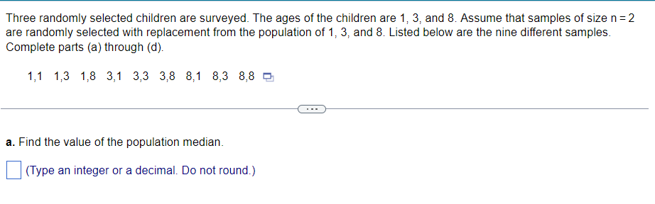 Solved Three randomly selected children are surveyed. The | Chegg.com