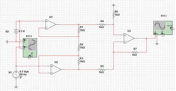 Solved Q1 The simulation circuit diagram, for the purpose | Chegg.com