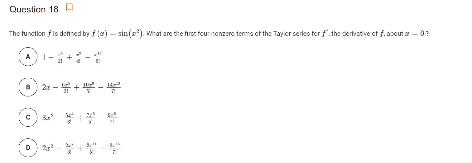 Solved Question 18 a The function f is defined by f (x) = | Chegg.com