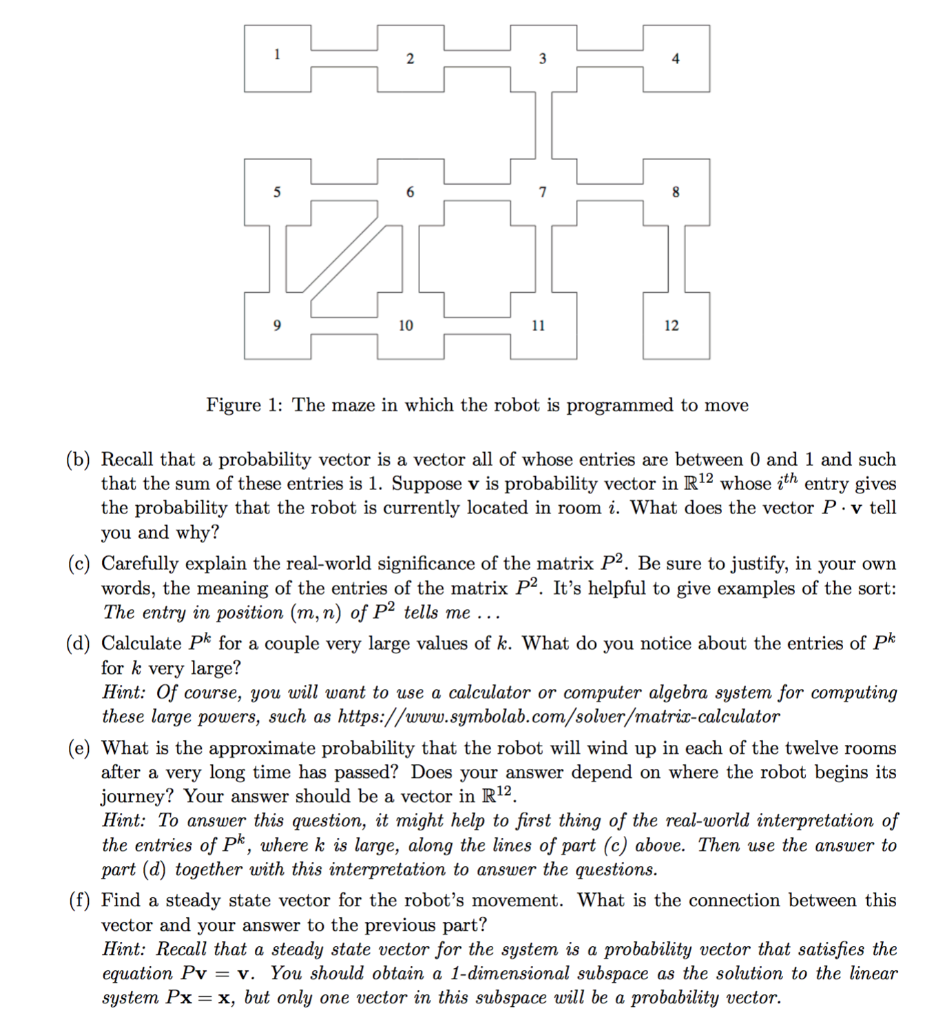 A robot has been programmed to navigate the maze | Chegg.com