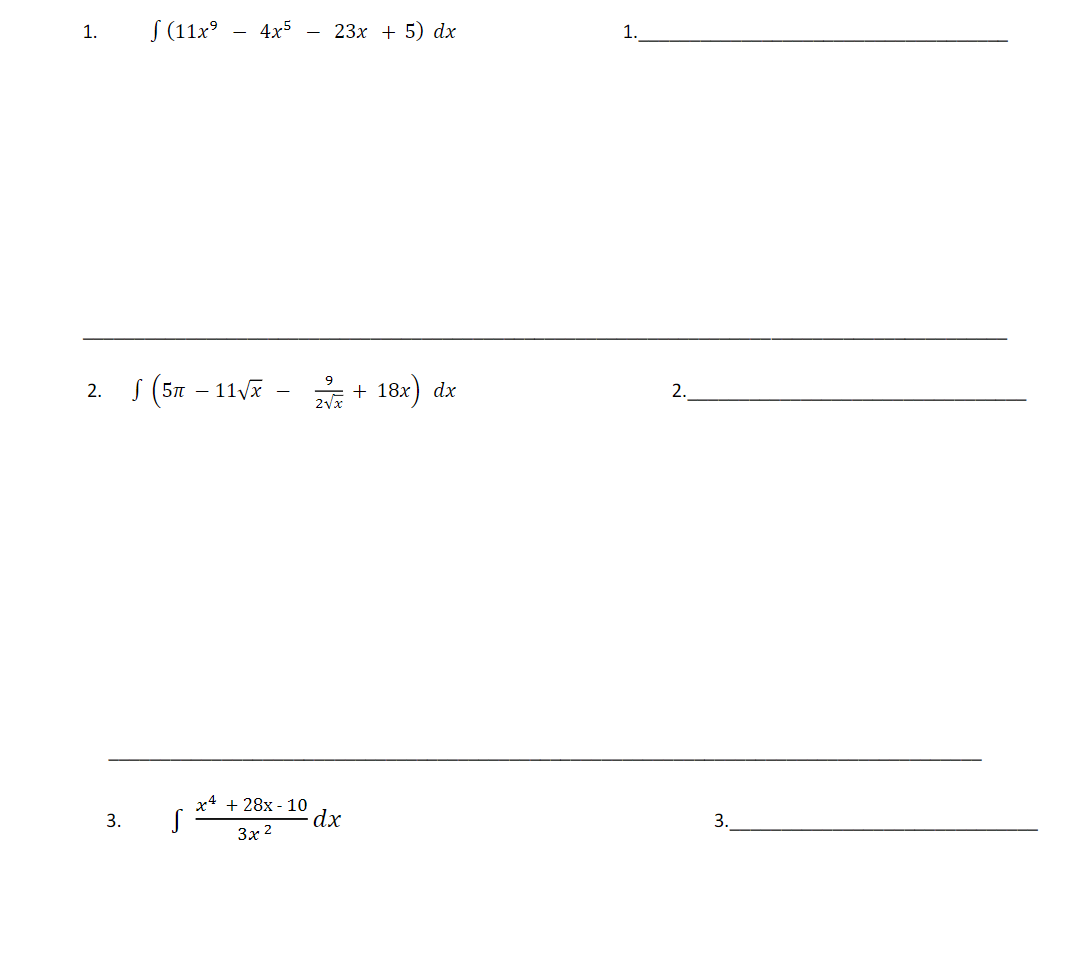Solved **Find each indefinite integral working left to right | Chegg.com