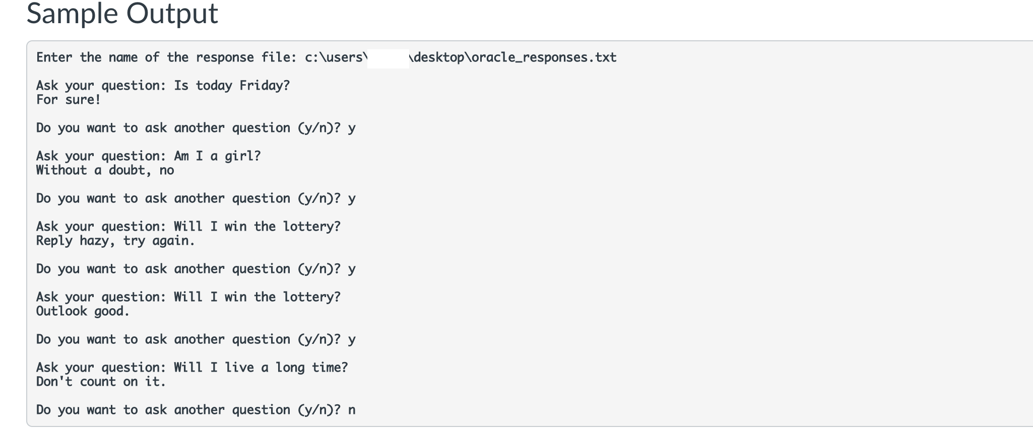 Solved Project Goals Use an array in a program Background | Chegg.com