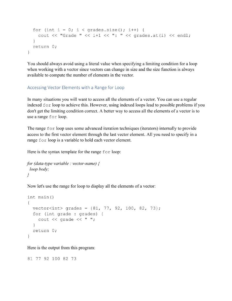 Solved this is C++ .. read the text and look at the examples | Chegg.com