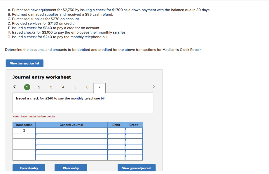Solved A. Purchased new equipment for $2,750 by issuing a | Chegg.com