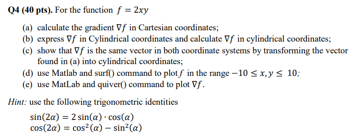Solved Must show work and matlab code. All parts are part of | Chegg.com