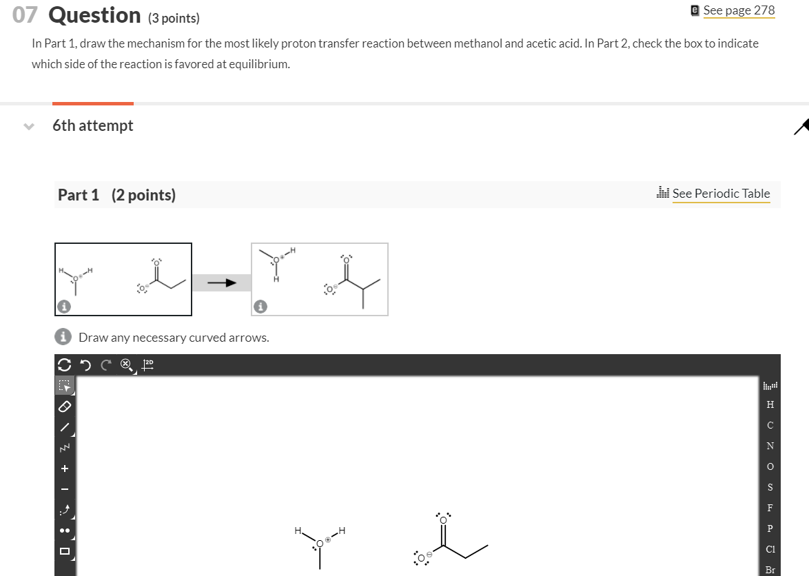 Solved 07 Question (3 points) See page 278 In Part 1, draw | Chegg.com
