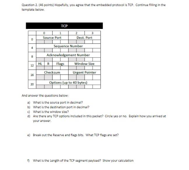 Solved HW 6 Packet Analysis of the Transport Layer (100 | Chegg.com
