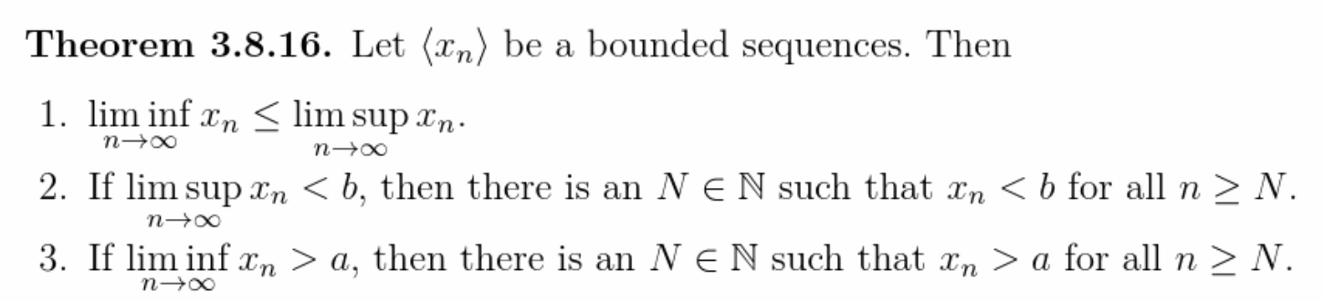 Solved Theorem 3.8.16. Let xn be a bounded sequences. Then | Chegg.com